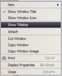 Show or Hide Title Bars
